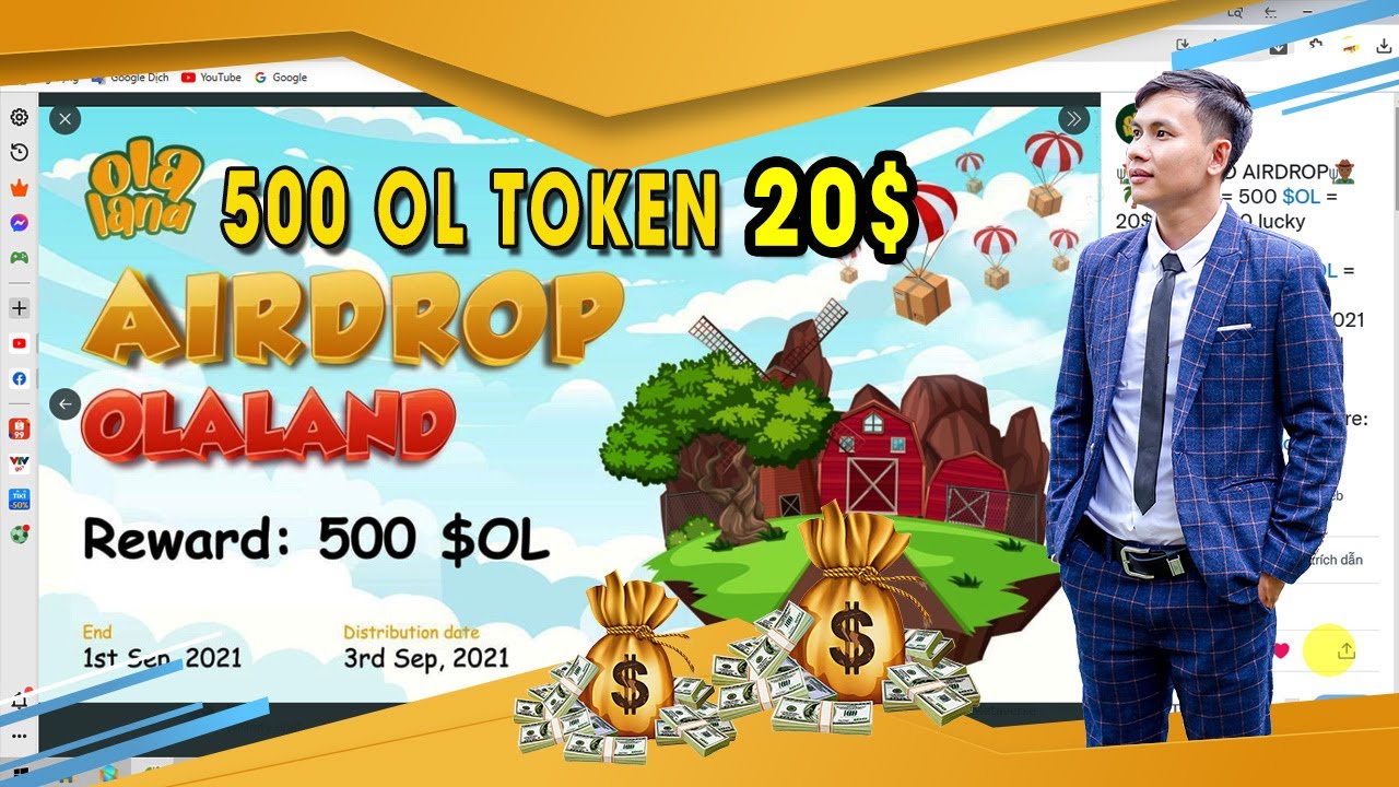 Airdrop nhận 500 OL Token ($20) từ dự án OlaLand ngày 3/9 phân phối ...