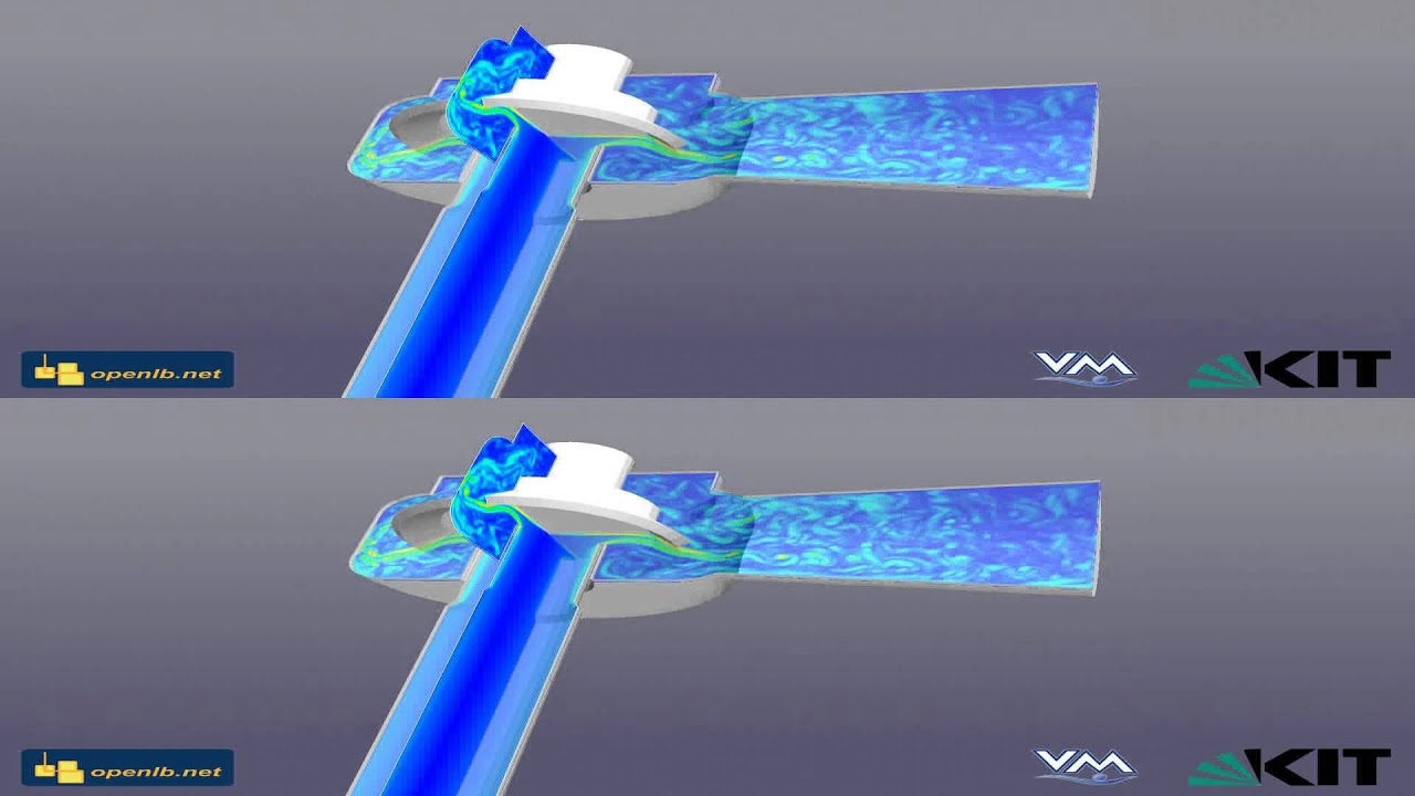 Fluid Flow Simulation in a Valve (3D) - YouTube
