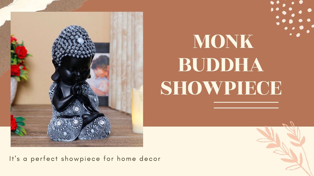 Baby Monk Buddha Idol Statue Showpiece for Home Decor - YouTube