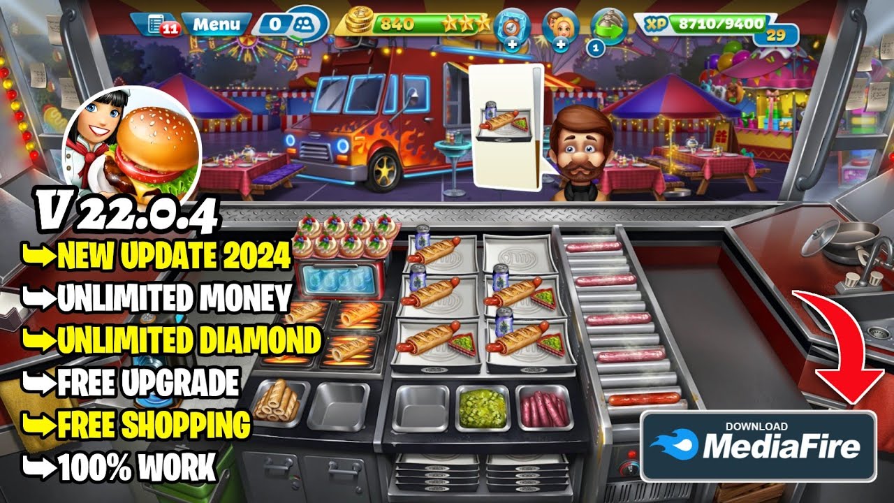 Cooking Fever Mod Apk v22.0.4 New Update 2024 - YouTube