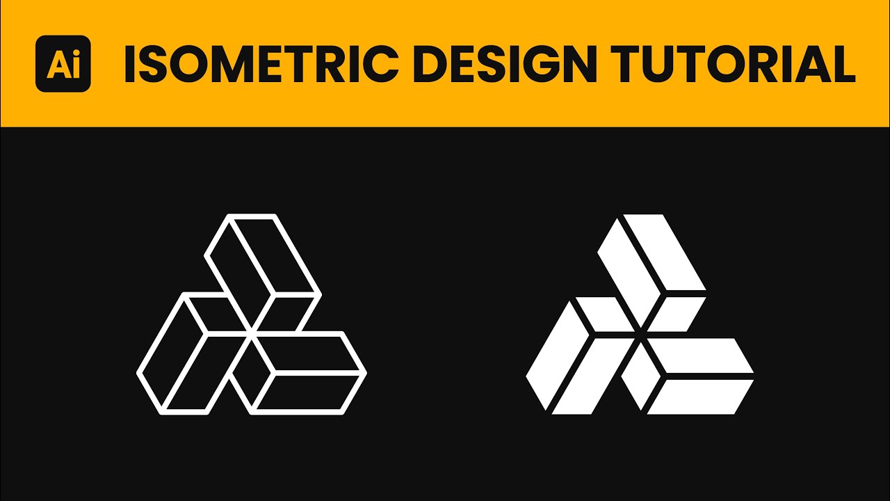 Isometric Design Tutorial in Illustrator | Geometric Design - YouTube