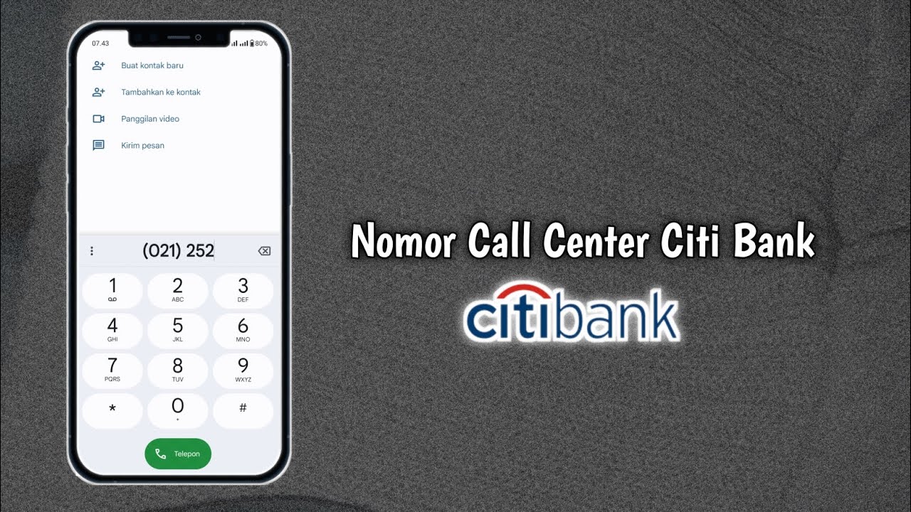 Cara Menghubungi Call Center Citi Bank - YouTube