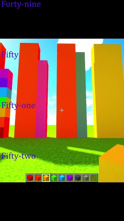 Minecraft Numberblocks 1 to 100 part 21 - YouTube