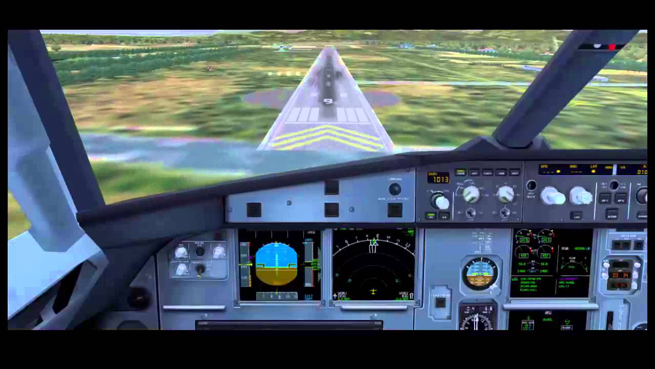 AWQ8440 Approach and Landing JOG (WARJ) Airsimmer merge Wilco A320 FS9 ...