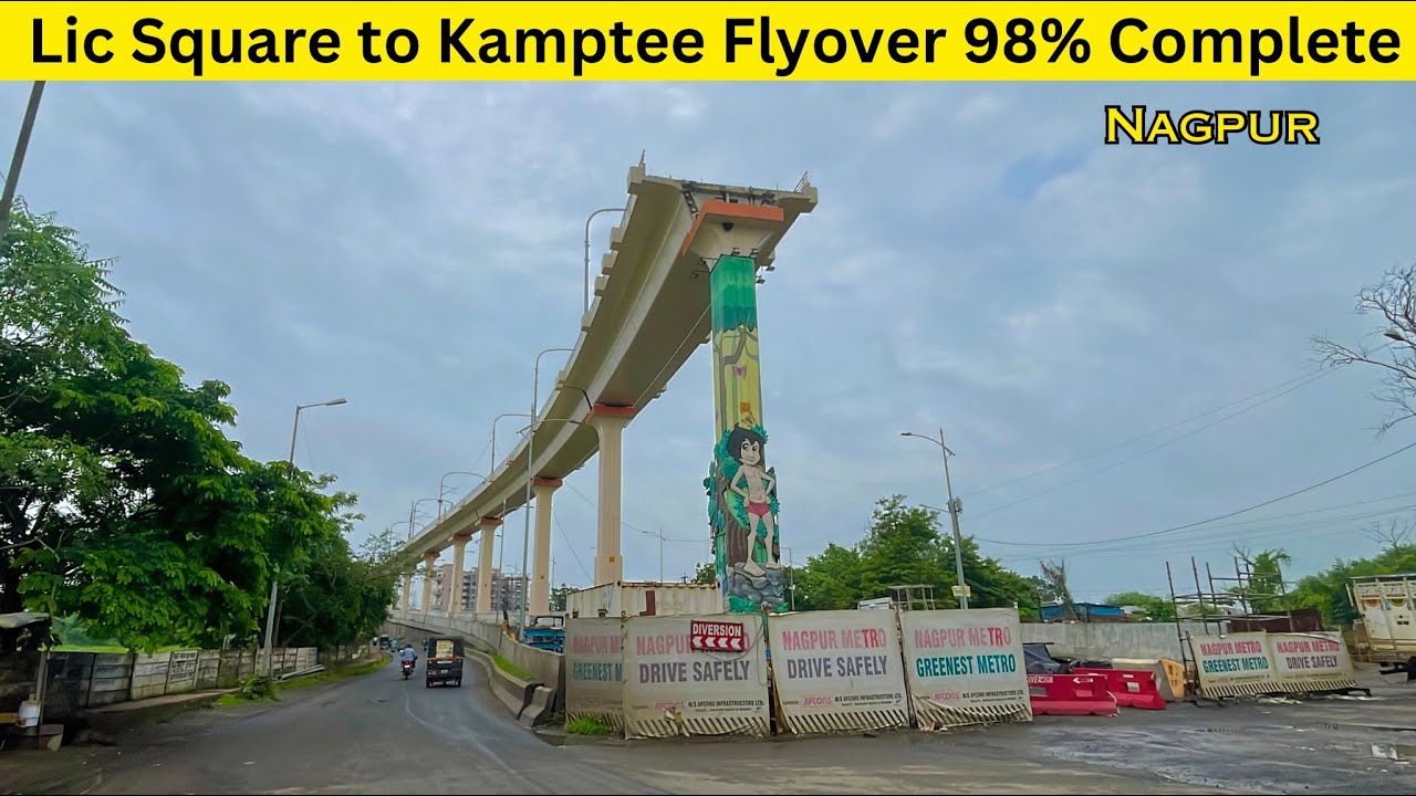 Nagpur to Kamptee Road Double Decker Flyover Nagpur | Lic Square to ...