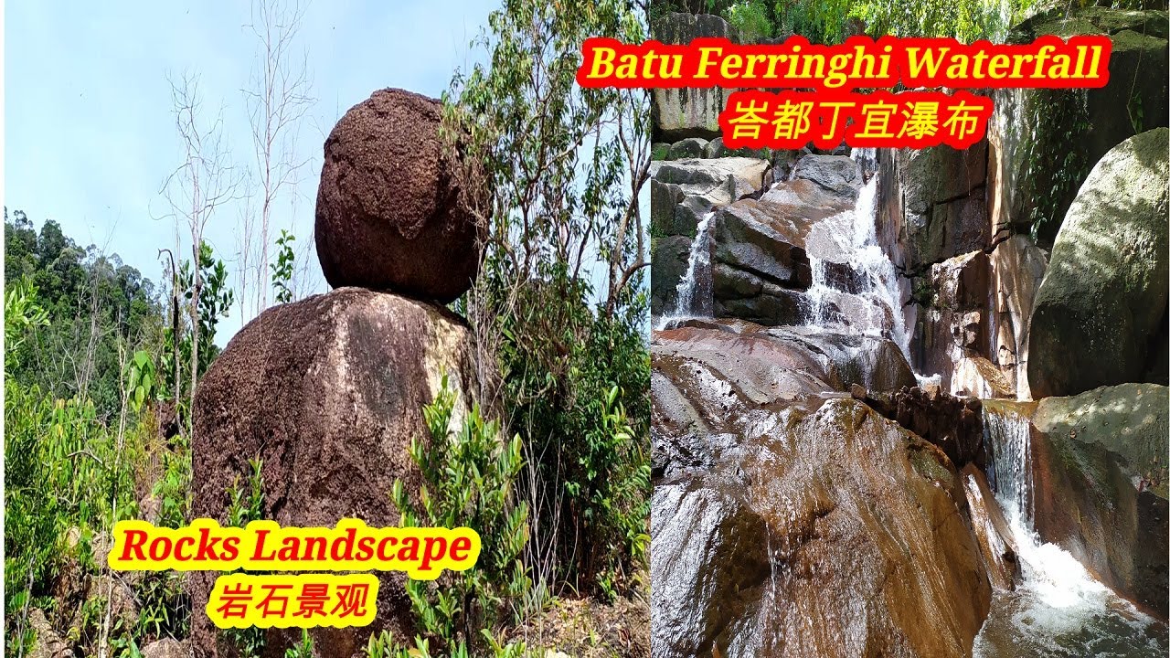 Hiking ROCKS LANDSCAPE + Batu Ferringhi Waterfall: {Cascade Stream ...