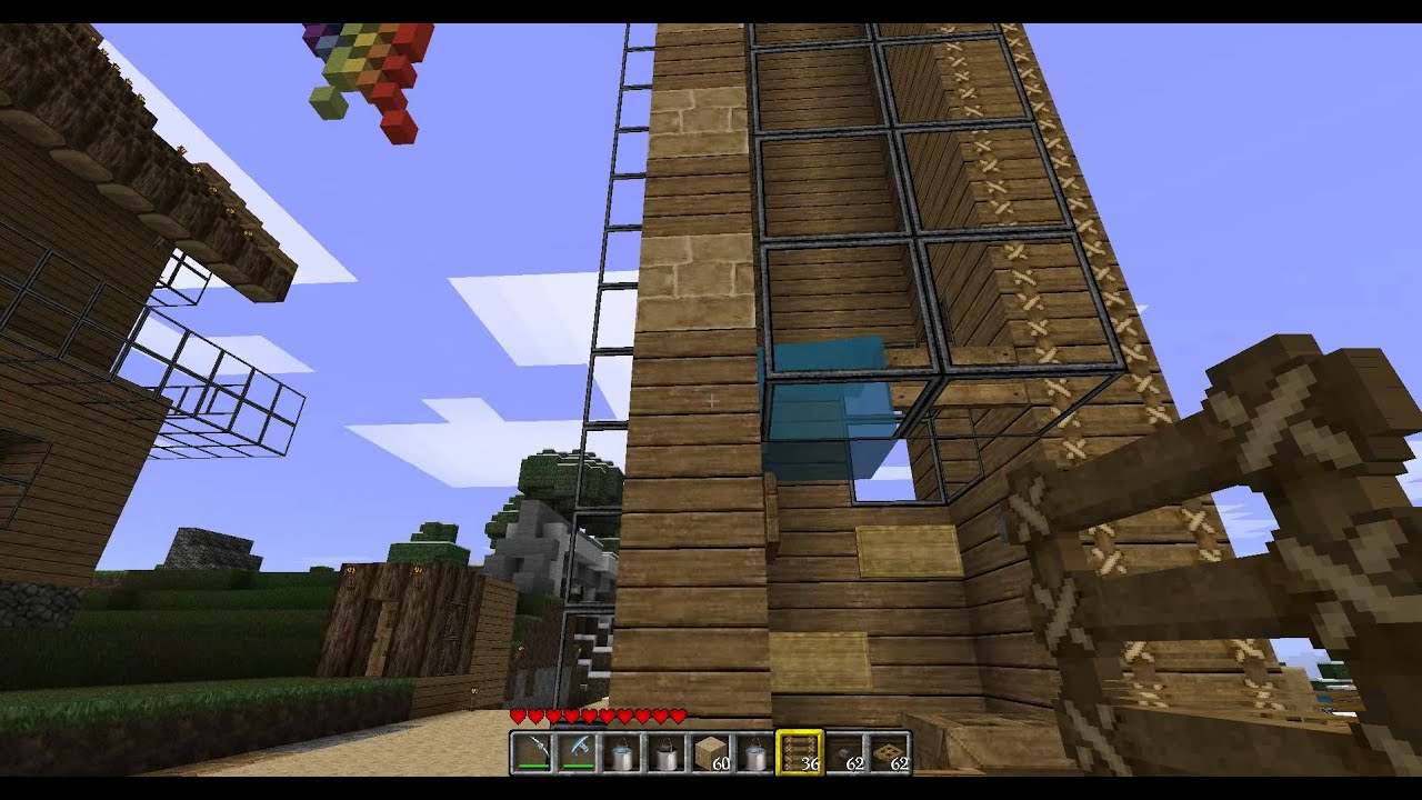 Minecraft - How to make ...Simple Boat Elevator 2 - YouTube