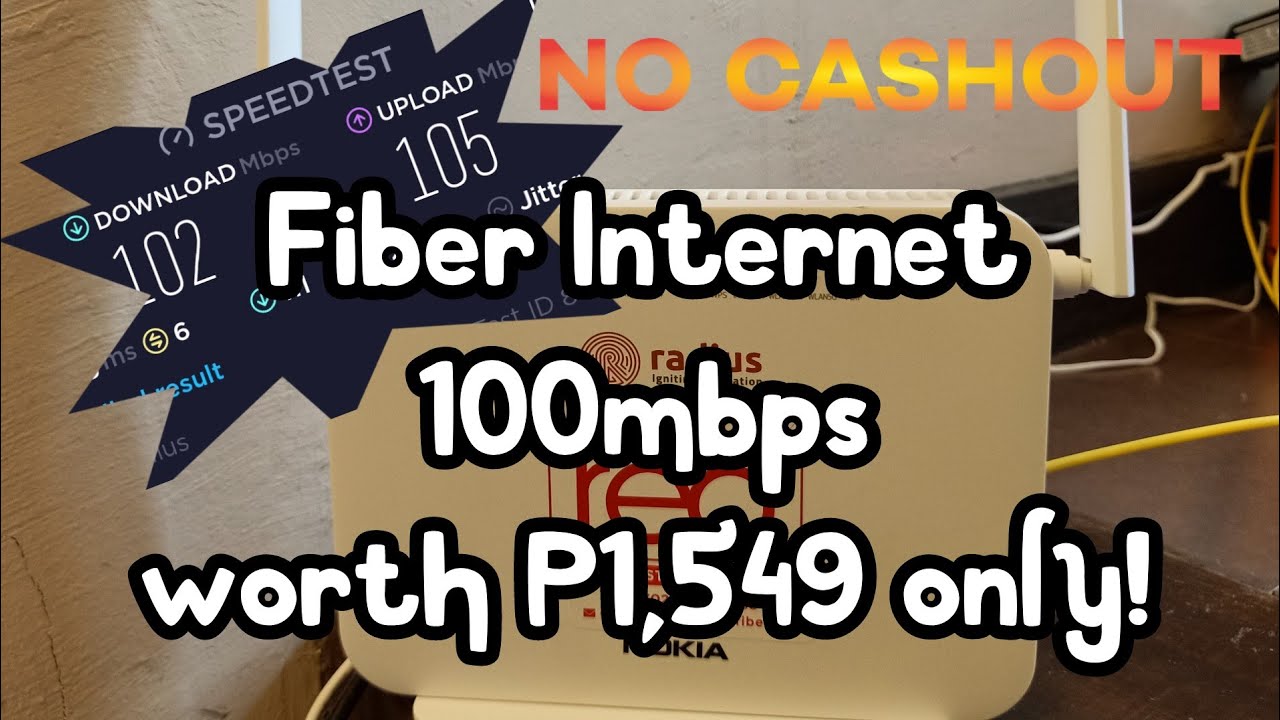Red Radius Fiber Internet for only P1,549 l 100mbps 😃 - YouTube
