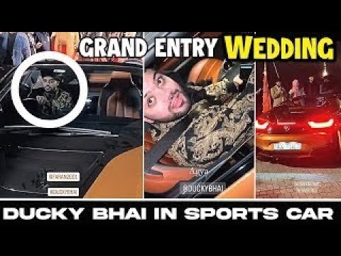 Ducky Bhai Grand Entry on Ferrari | Ducky Bhai Barat | Ducky Bhai Dance ...