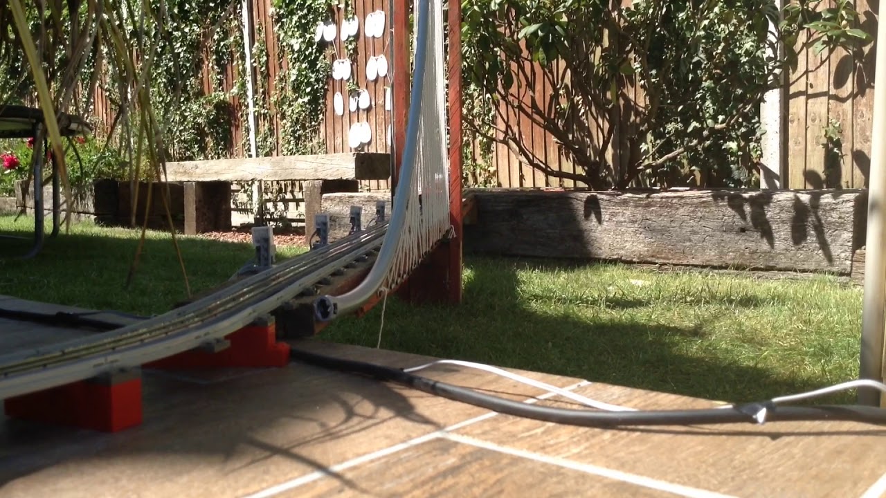 Lego 7760 diesel shunter on 12 volt garden railway - YouTube