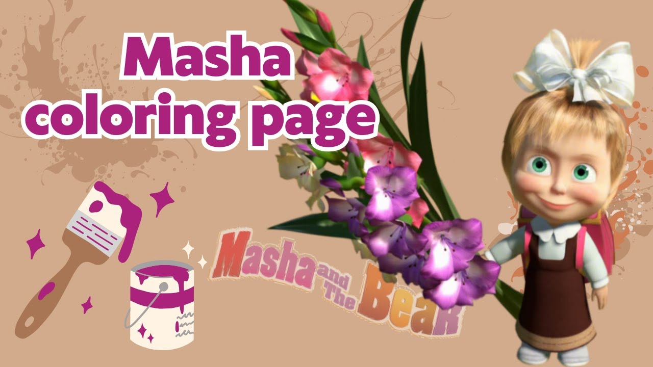 Masha coloring pages | coloring book for children | how to draw Masha ...
