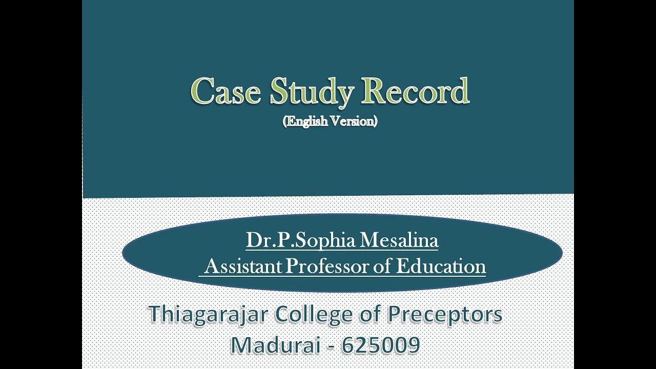 Case Study Record (English Version) - YouTube