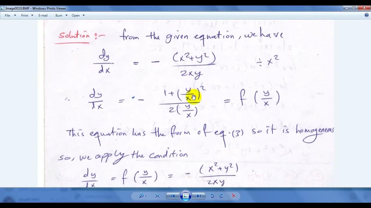 differential-equatios-1st-order-homogenous-4-youtube