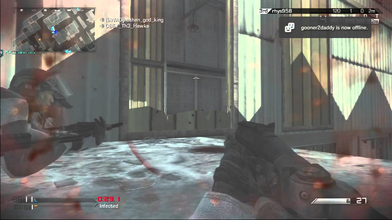 Cod ghosts: Insane K.E.M strike on freight infected - YouTube