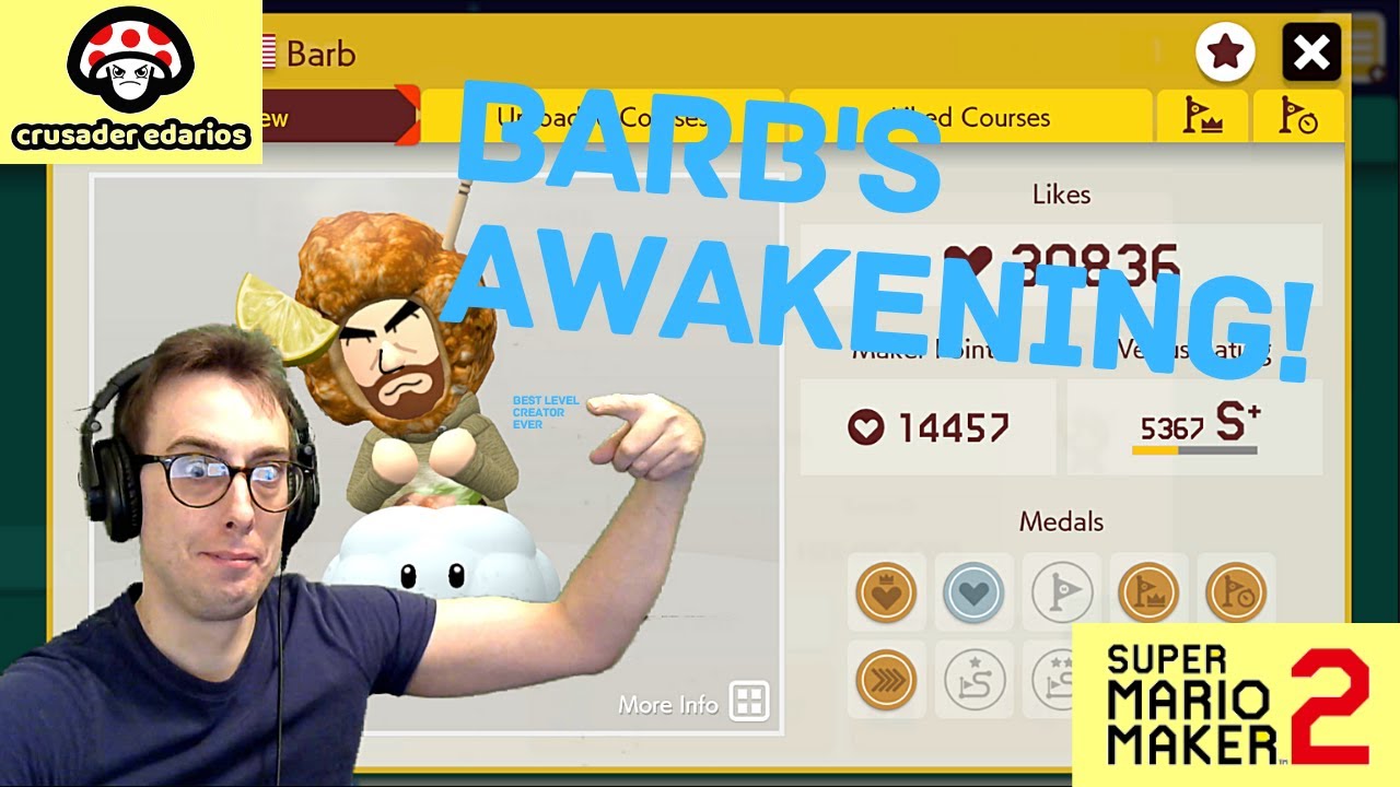 Barb's Awakening! Super Mario Maker 2 BarbarousKing! - YouTube