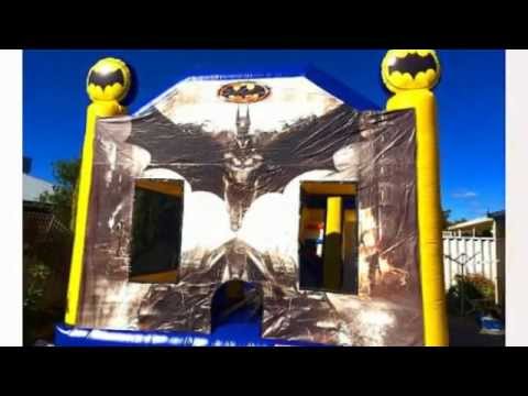 Batman Bouncy Castle with Slide - YouTube