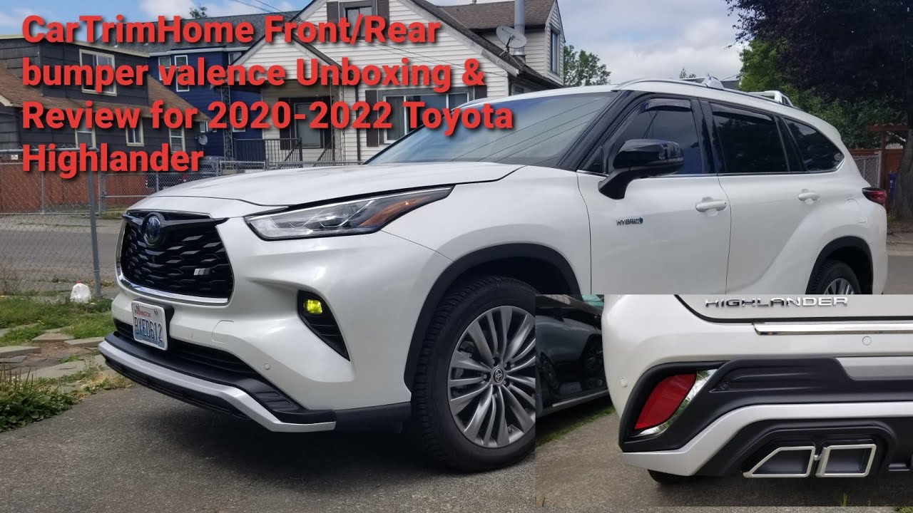 CarTrimHome Front/Rear Bumper Valence Kit Unboxing & Installation for ...