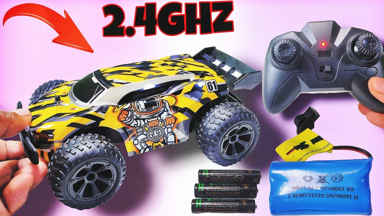 Unboxing Rc Professional Remote Control Car Off-Road 2.4GHz High-Speed ...