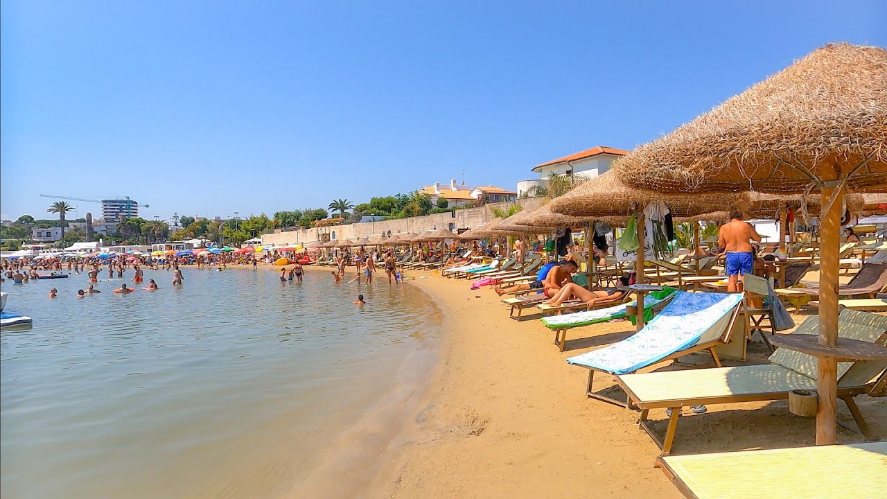 Trani Beach Walking Tour - YouTube