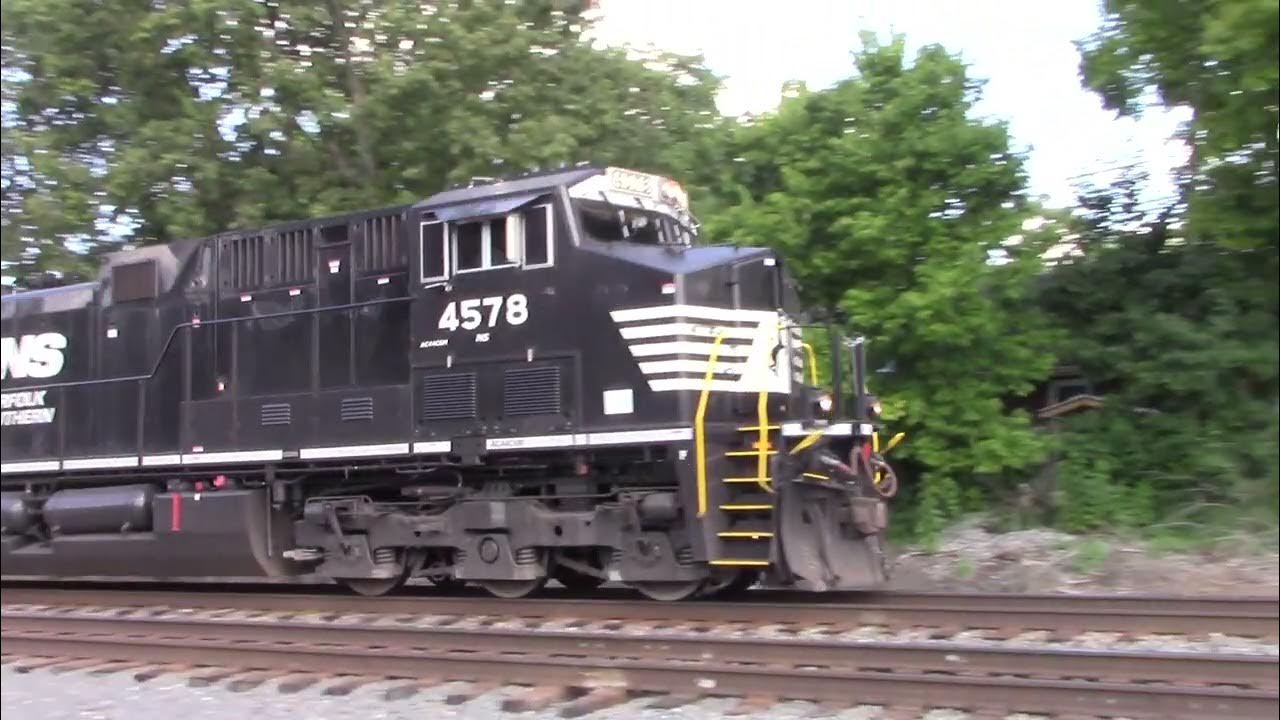 NORFOLK SOUTHERN GE AC44C6M Southbound Coil Steel Train - YouTube