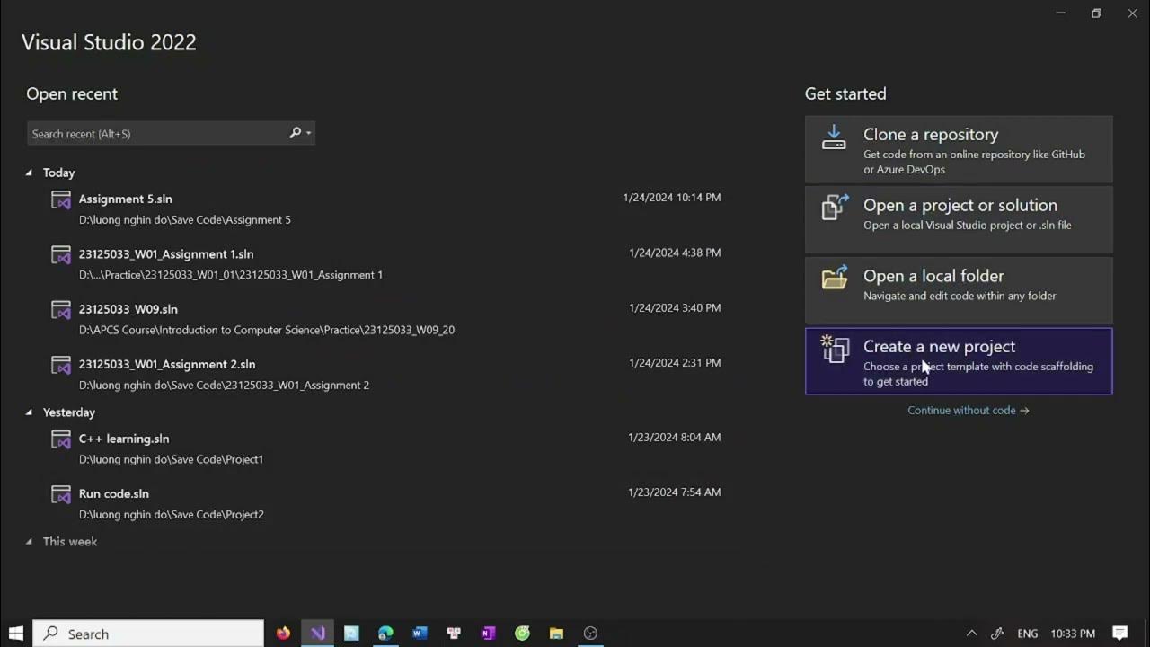 CS162 - HOMEWORK W01 - ASSIGNMENT 5 - STUDENT ID: 23125033 - TRẦN PHƯỚC HẢI - YouTube