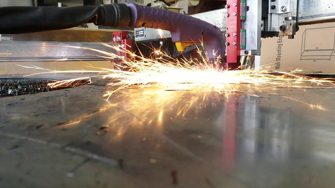 Z Axis Crossfire CNC Plasma Table - YouTube