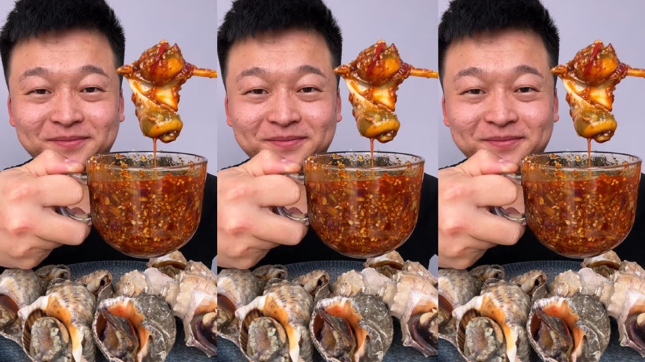 I haven't eaten this big conch for a long time. It's so delicious # ...