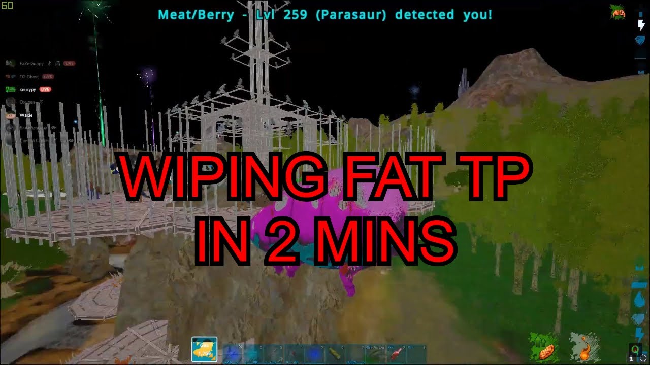 BLUE OB PVP AND FAT TP RAID! | ARK OFFICIAL SMALL TRIBES PVP HIGHLIGHTS ...