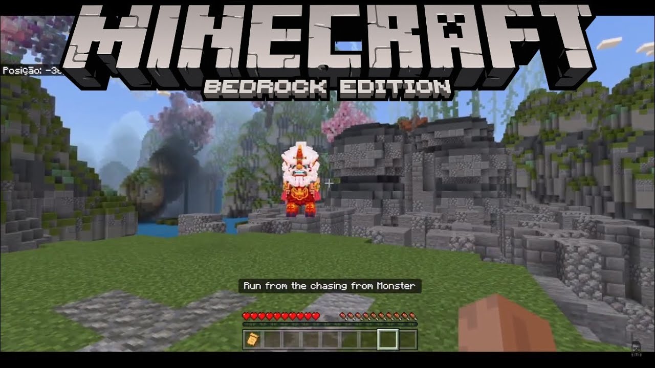 Minecraft Bedrock Edition | "Monster Attack: Nian" (conferindo o ambiente)# ...