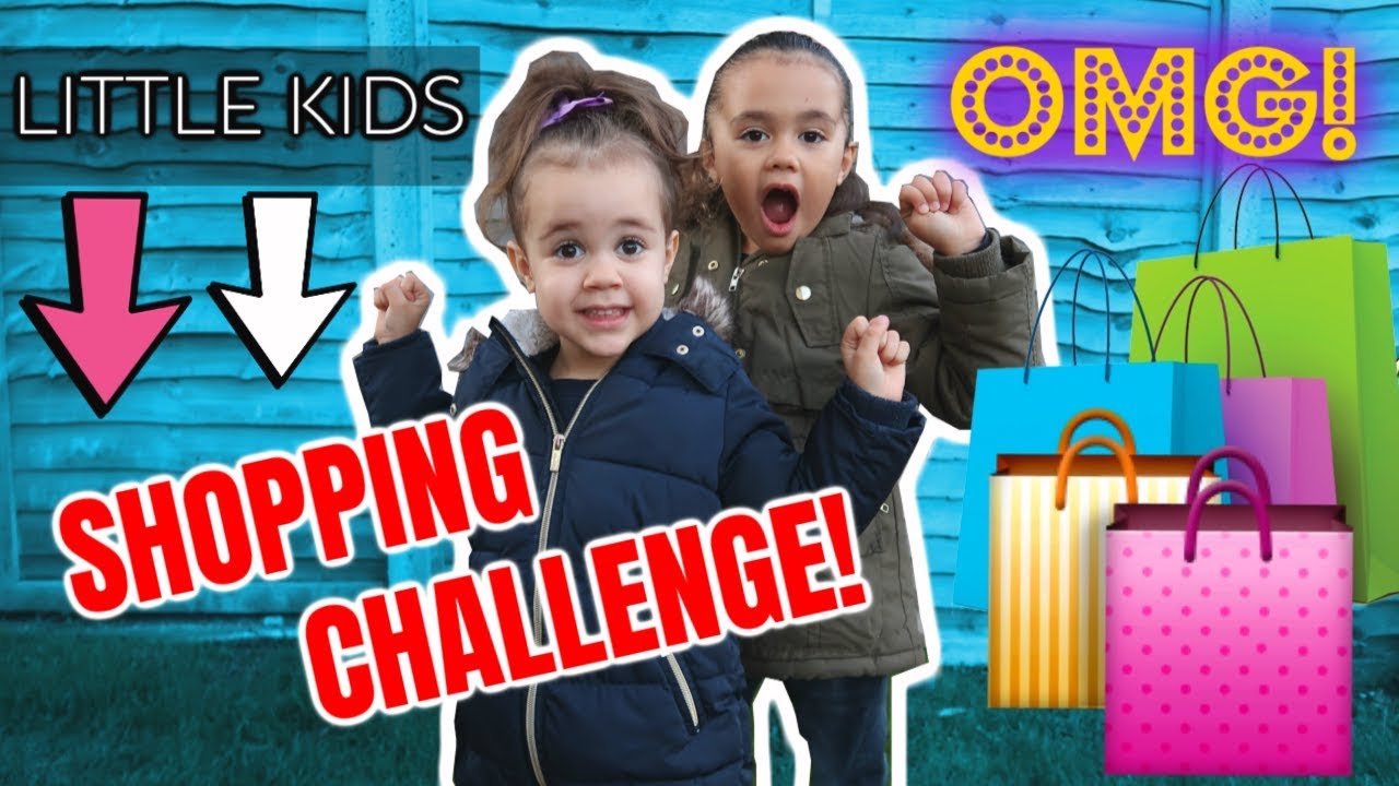 LITTLE KIDS CLOTHING SHOPPING CHALLENGE!!!👭 - YouTube