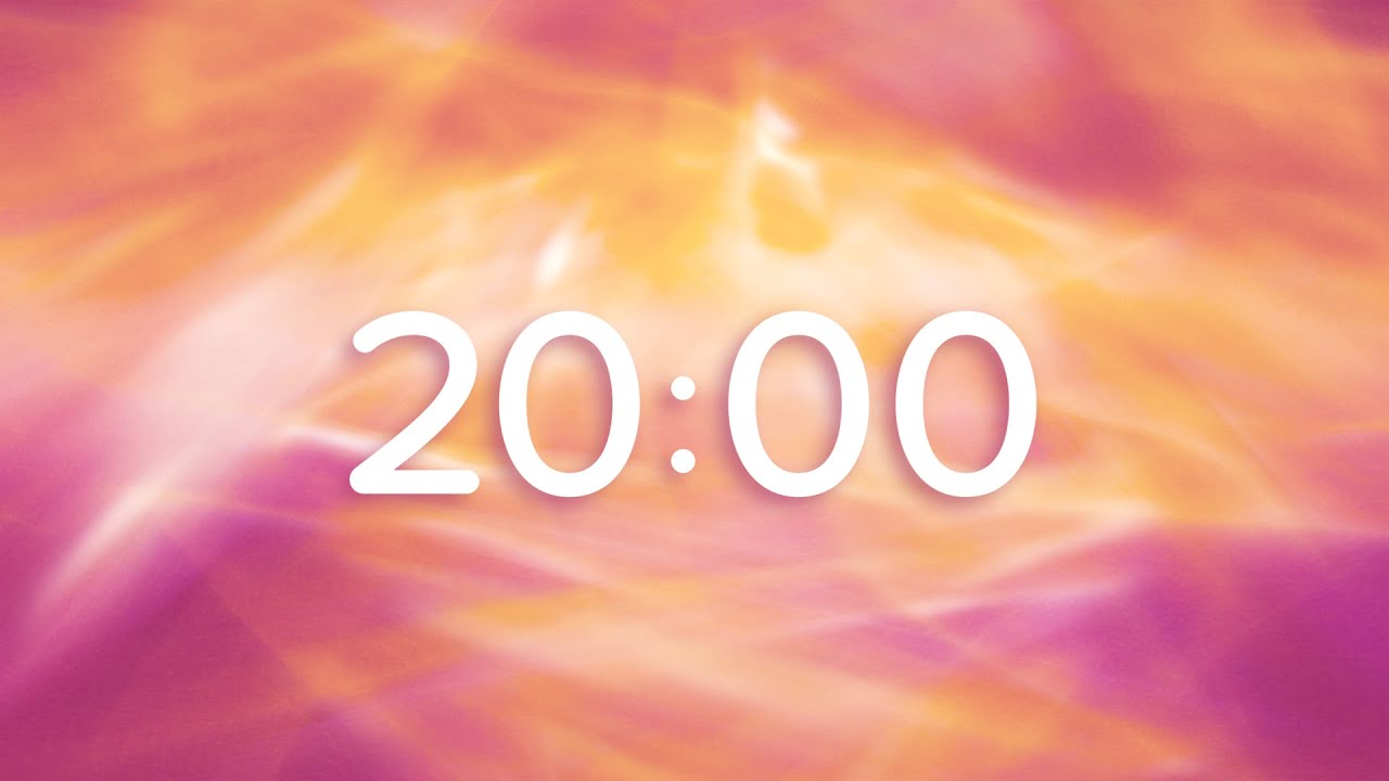 20 Minute Relaxing Countdown Timer for Meditation or Taking a Break - YouTube