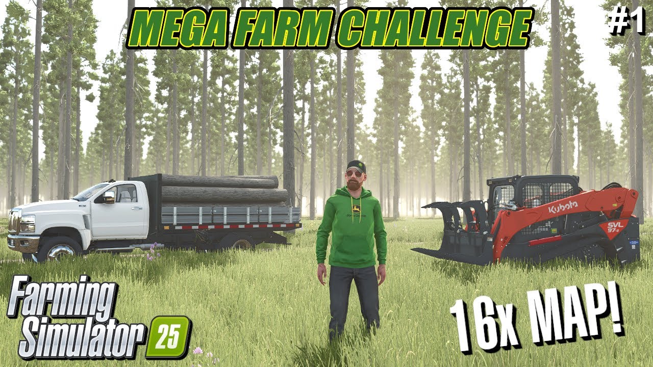 FIRST 16X MAP! CREATING A MEGA FARM FROM SCRATCH! | Farming Simulator ...