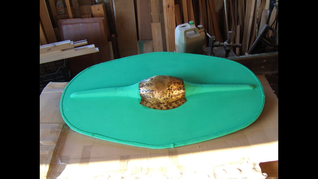 How To Make A Celtic Oval Shield - YouTube