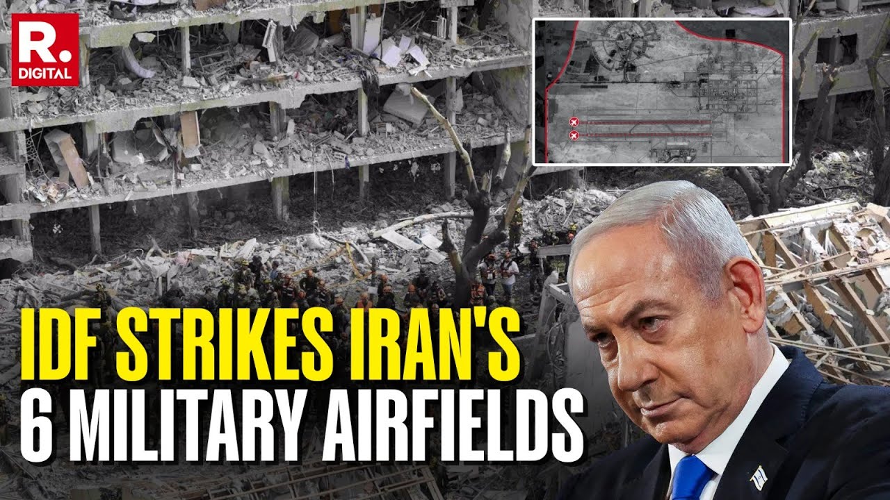 IDF Strikes Iran's 6 Military Airfields, 30 IAF Jets Hit Dozens Of ...