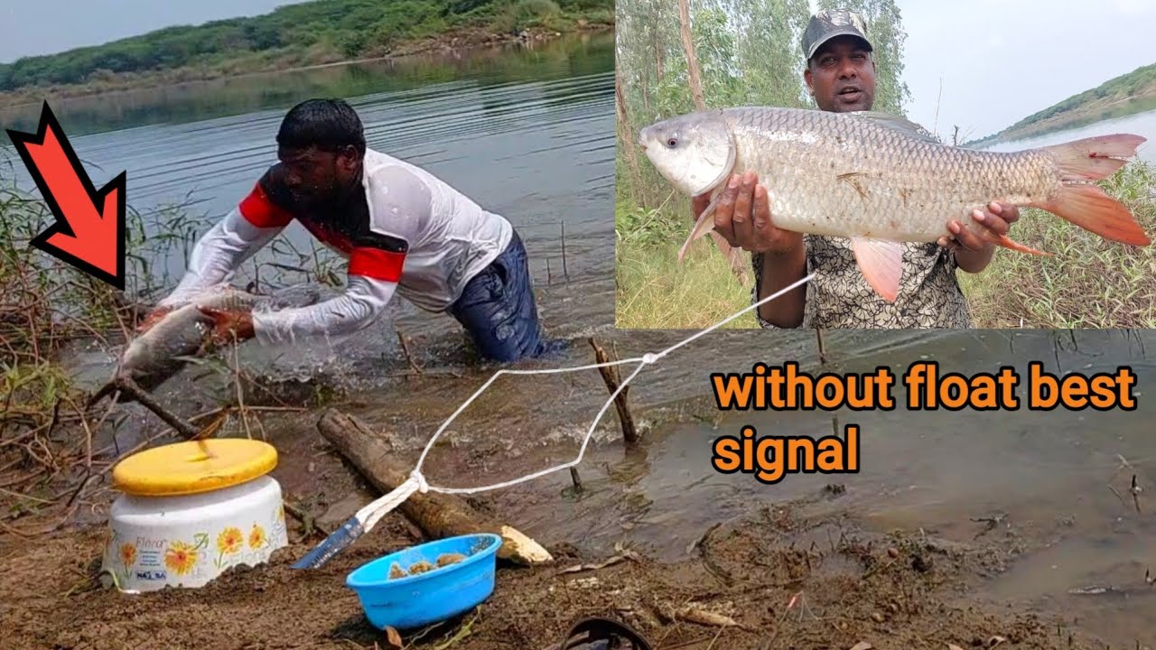 3 Hook Fishing Techniques | Without Flout Fishing Signal | Fish ...