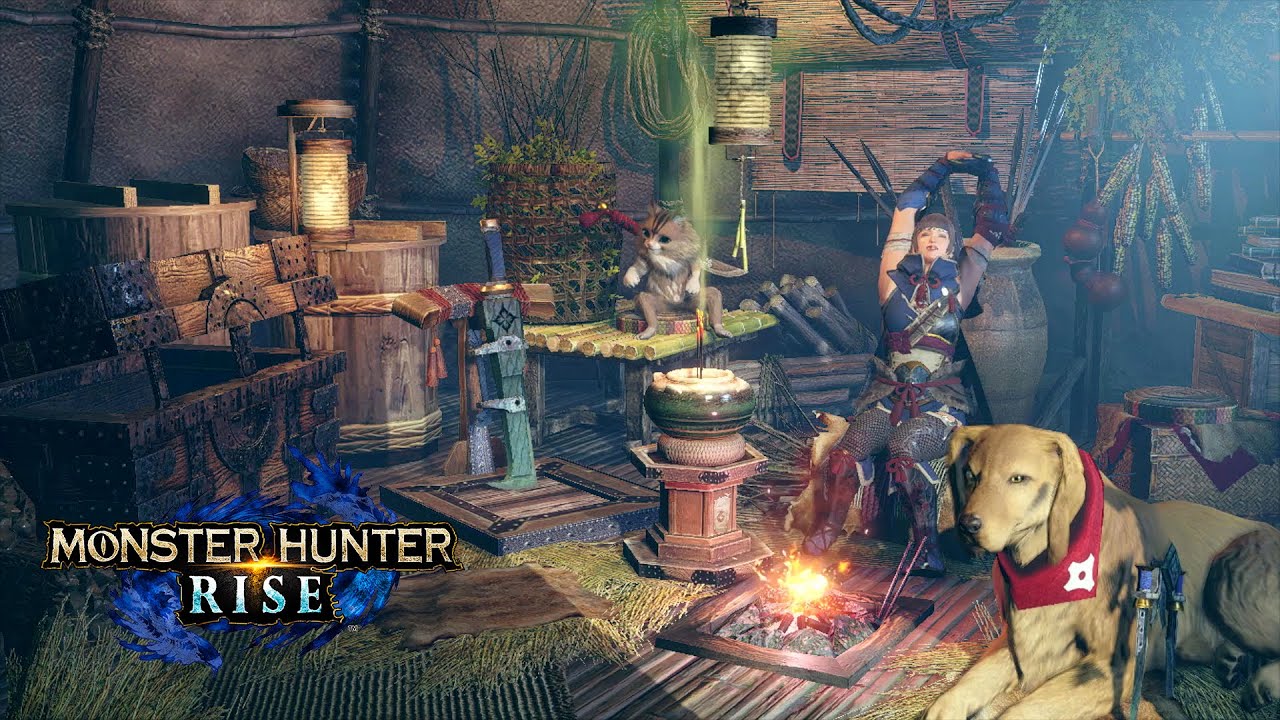 MH Rise – 한정 특전 소개 영상: 캠프에서 대기하기 - YouTube