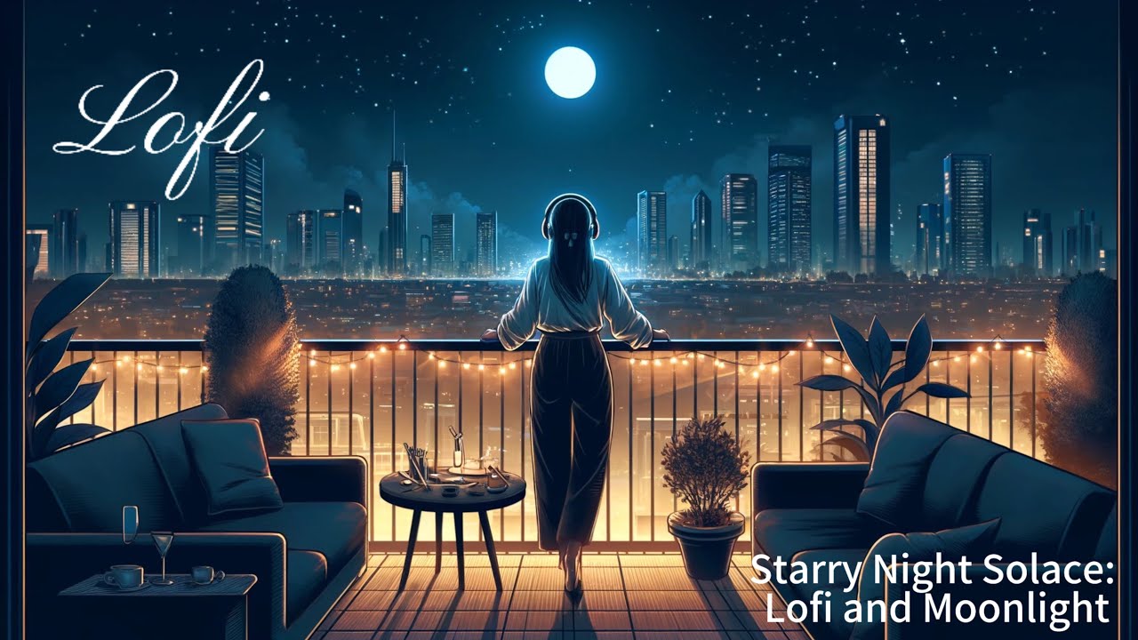 [chill lofi] Starry Night Solace: Lofi and Moonlight - YouTube
