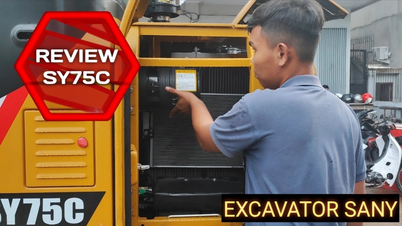 Review EXCAVATOR SANY SY75C - YouTube