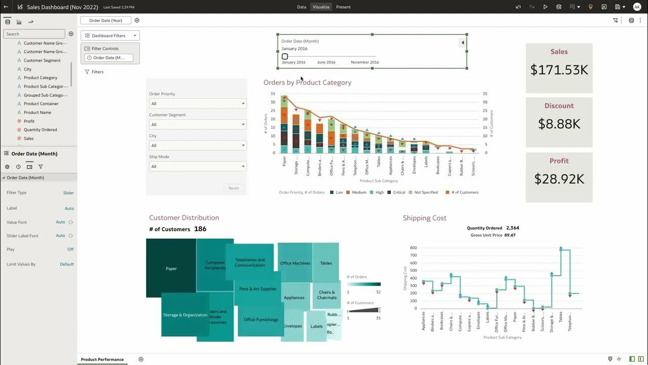 Slider Filters And Auto Play Filters In Oracle Analytics Youtube