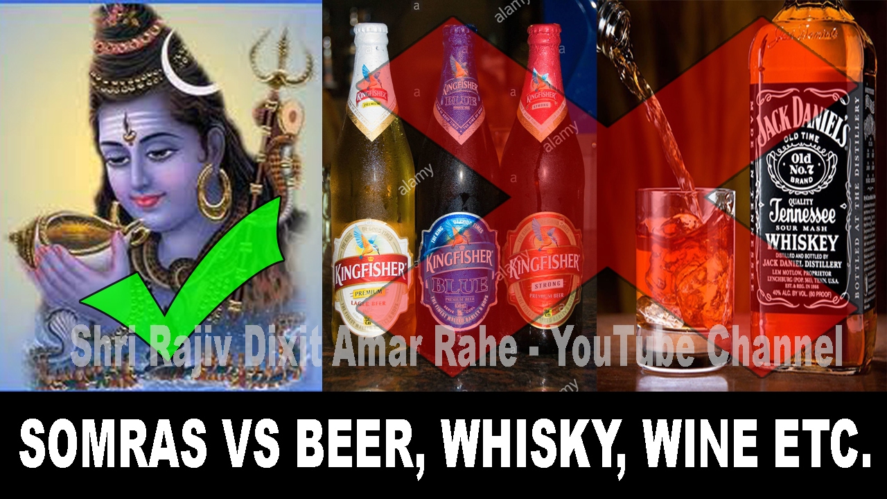 Somras Vs Beer, Whisky, Wine • सोमरस और दारु विस्की वाइन • Shri Rajiv ...