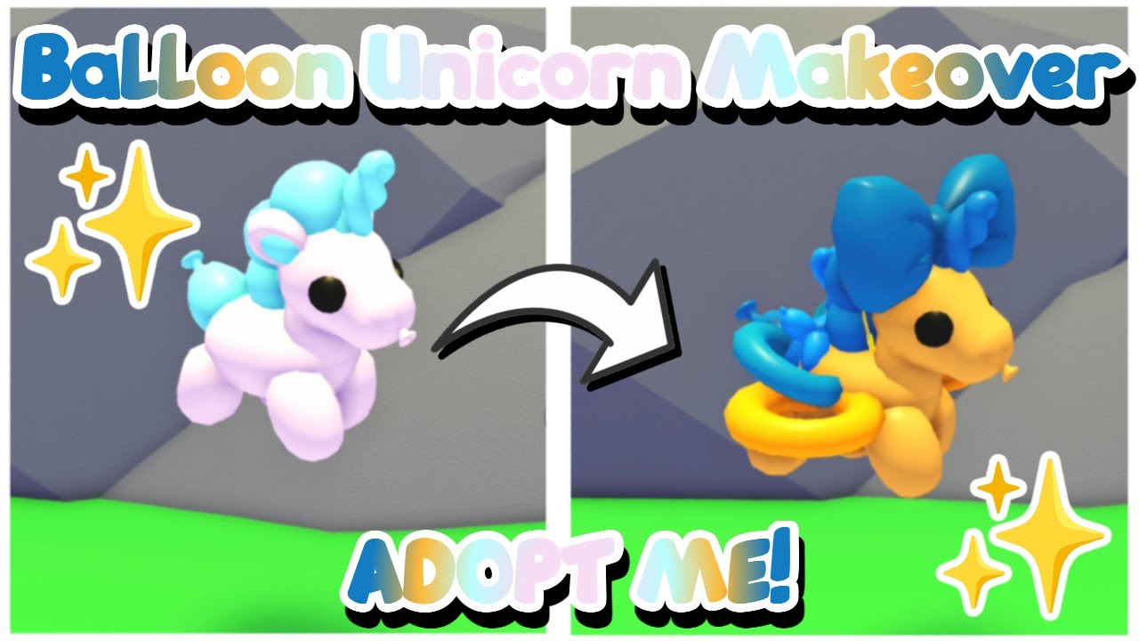🎈Balloon Unicorn Makeover In Roblox Adopt Me!🎈 - YouTube