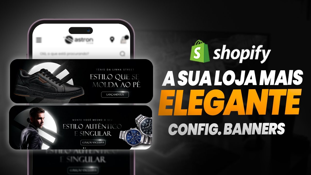 Como configurar os banners da sua loja - Tema Shopify - YouTube