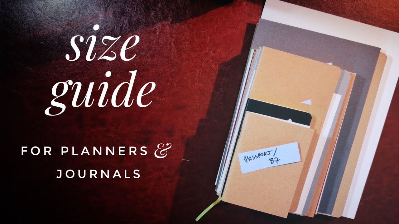 Paper Size Guide! Comparing Planners, Bullet Journals, and Traveler’s ...