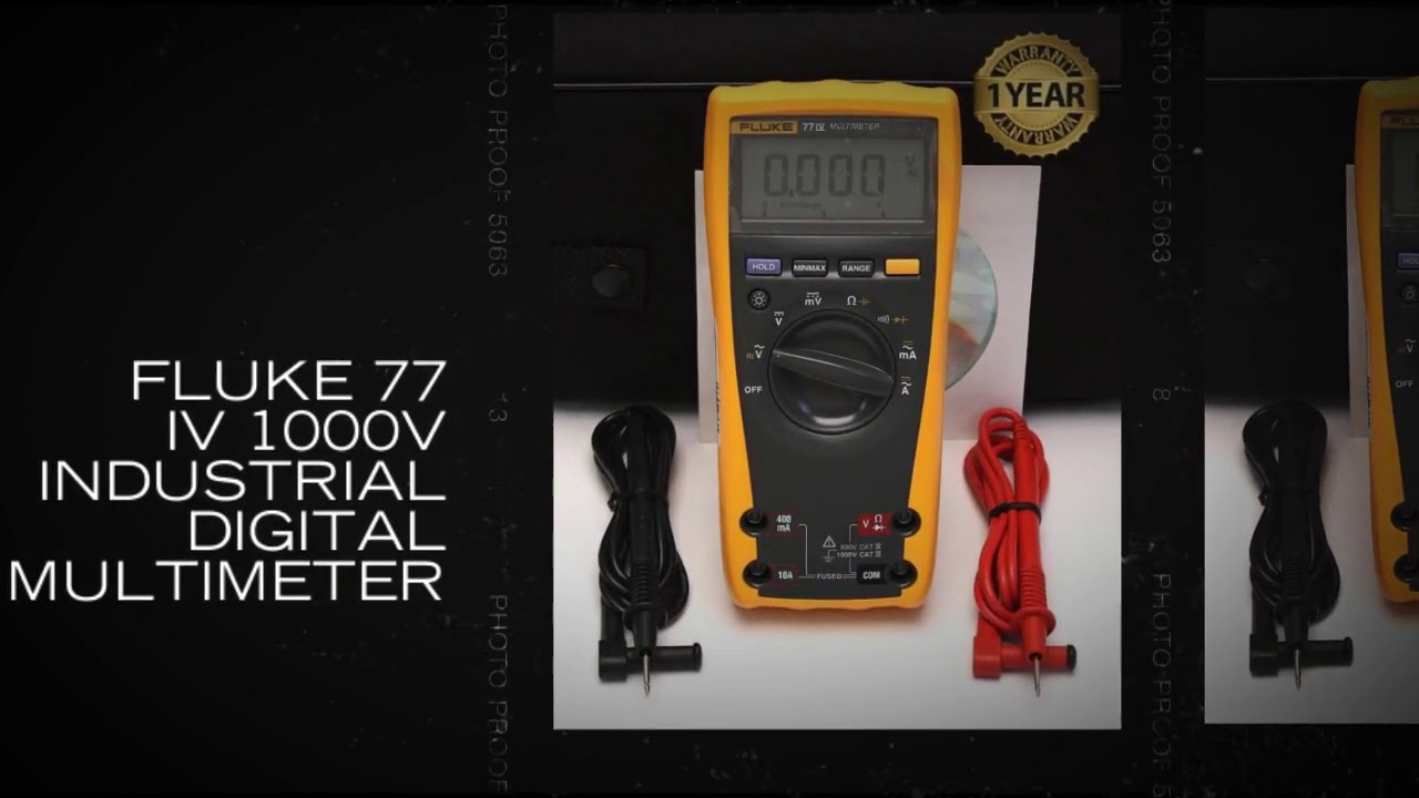 Fluke 77 IV 1000V Industrial Digital Multimeter - YouTube