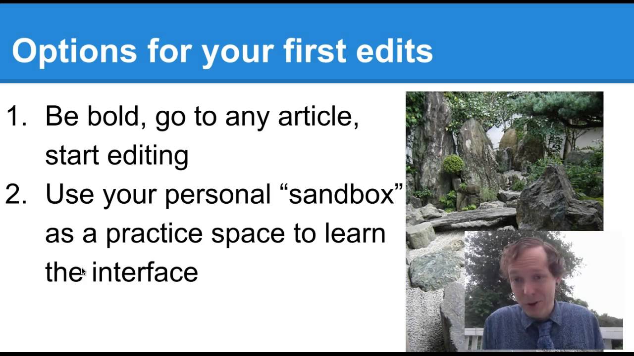 Basic editing process of Wikipedia - YouTube