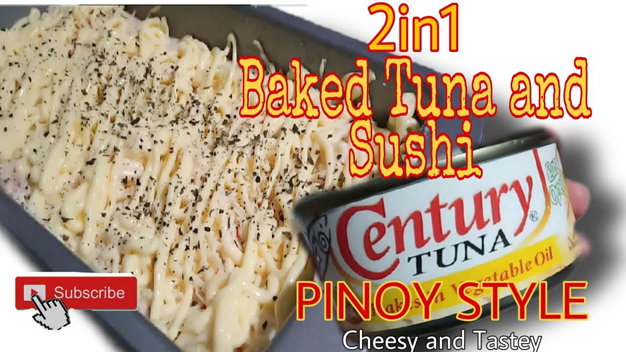 BAKED TUNA AND SUSHI IN 1 PAN || Pinoy style baked tuna sushi - YouTube