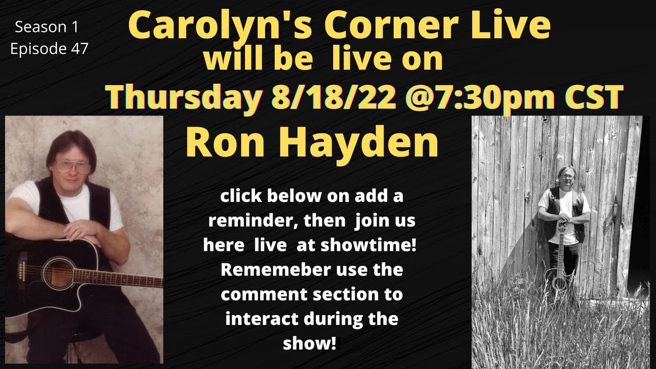Season 1 Episode 47 ( Featuring Ron Hayden) - YouTube