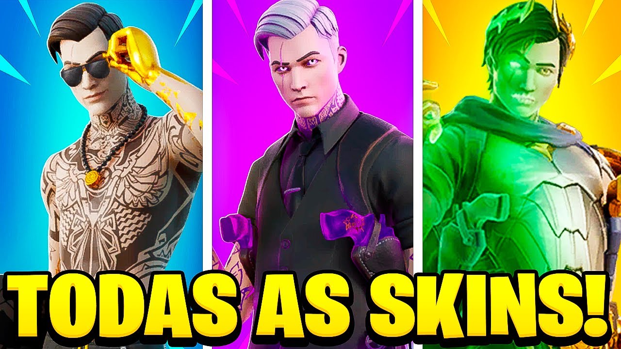 *TODAS* AS SKINS DO MIDAS QUE EXISTEM NO FORTNITE! - YouTube