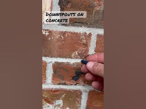 How to install downspout on concrete - YouTube