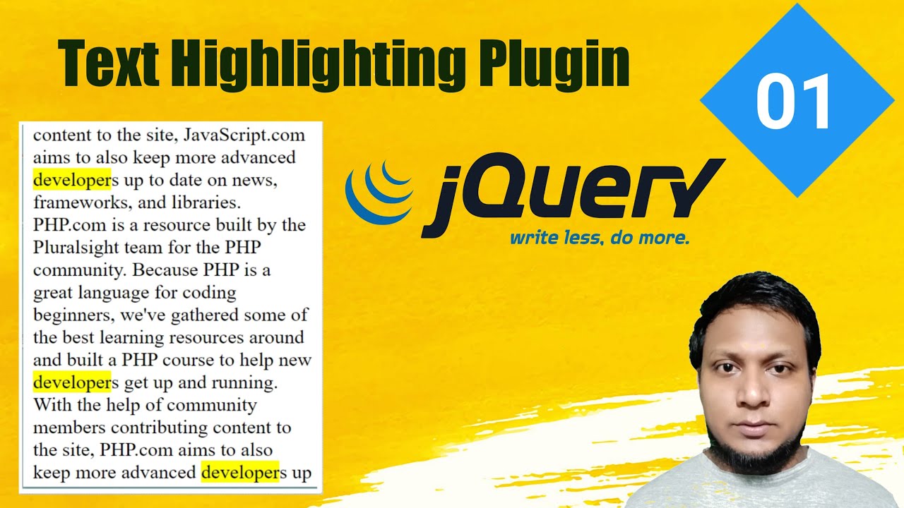 jQuery Text Highlighting Plugin-1 - YouTube